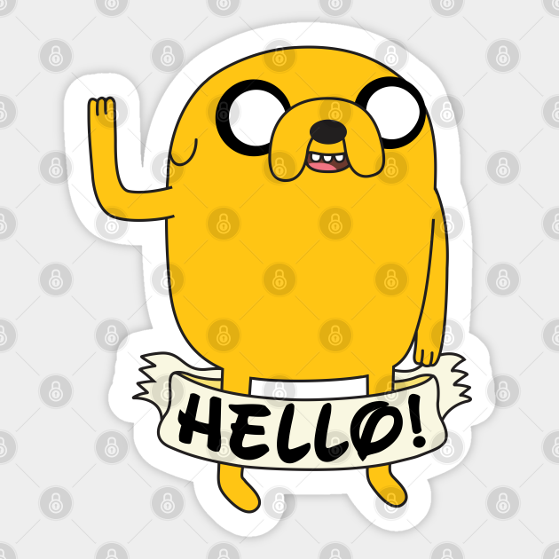 Jake Hello - Jake - Sticker | TeePublic Jake Hello - Jake - Sticker | TeePublic